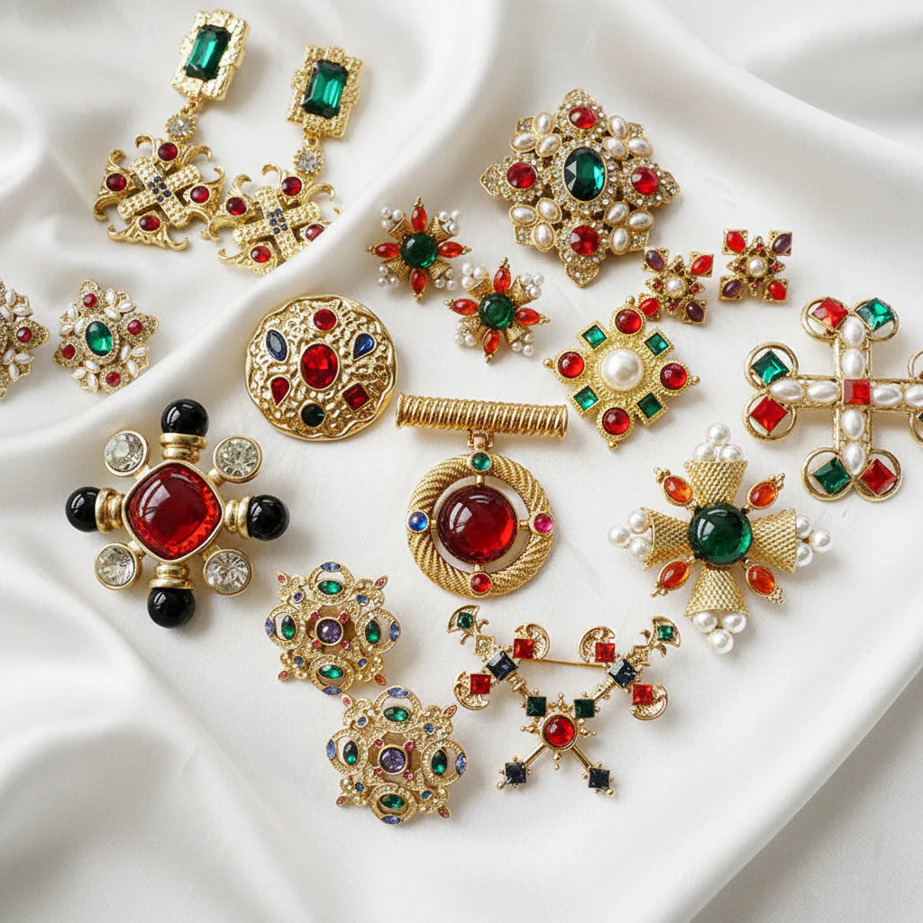 Decorative Pins – Elegant Gold & Silver Enamel Pins | Broche Studio
